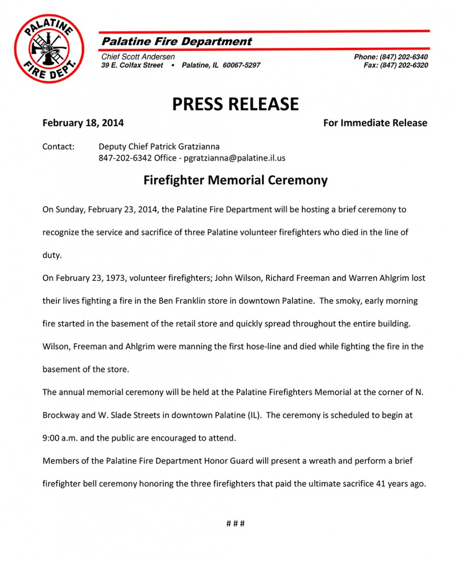Palatine FD Memorial « chicagoareafire.com