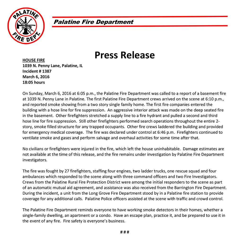 House fire in Palatine, 3-6-16 « chicagoareafire.com