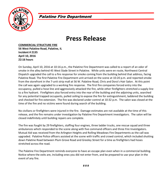 11 « April « 2016 « chicagoareafire.com